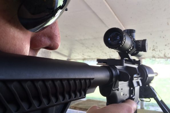 How To Adjust Rifle Scope for Elevation - Hold Right Edge